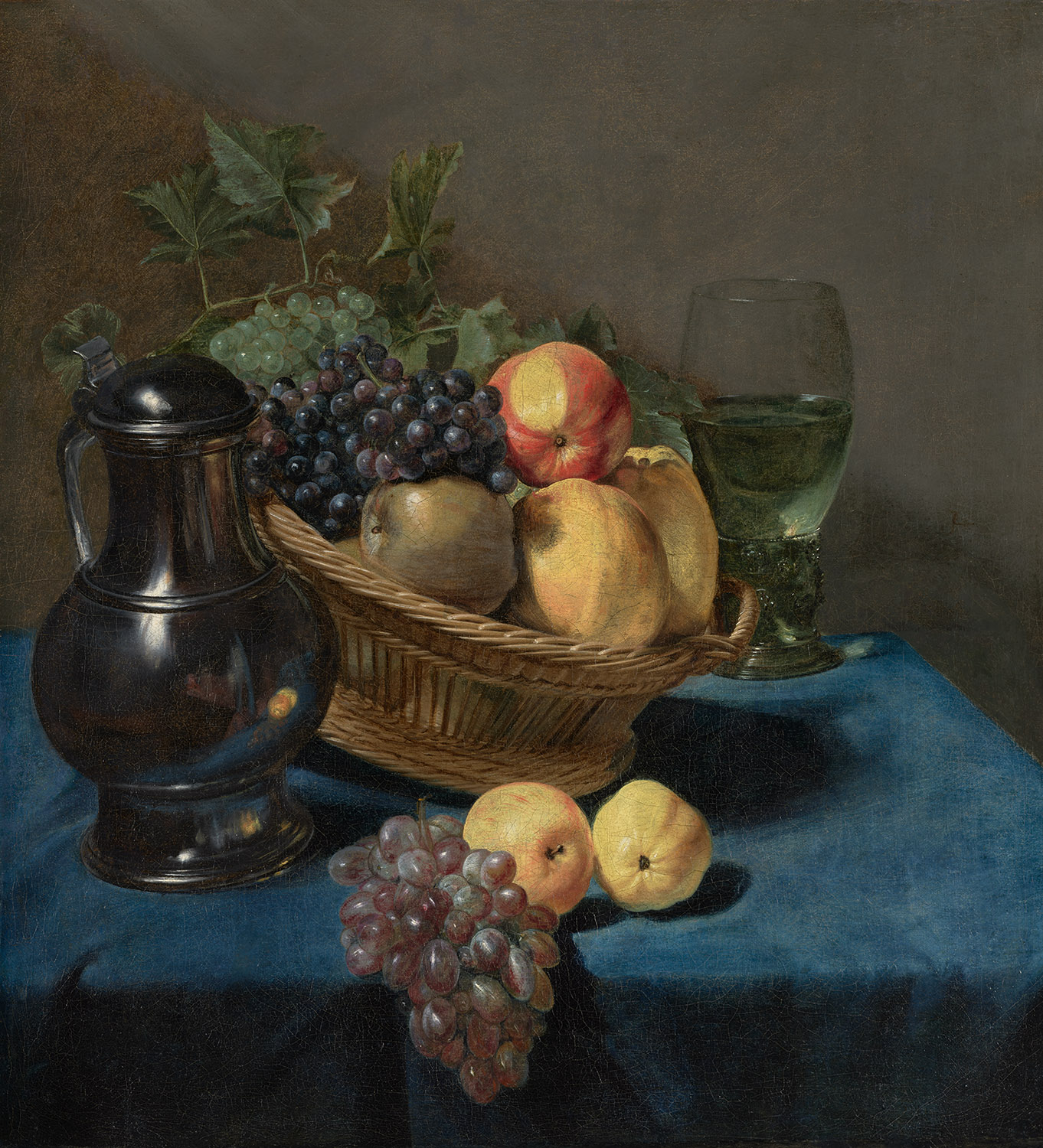 LEYSTER, Judith - Still life with a basket of fruit - The Kremer Collection